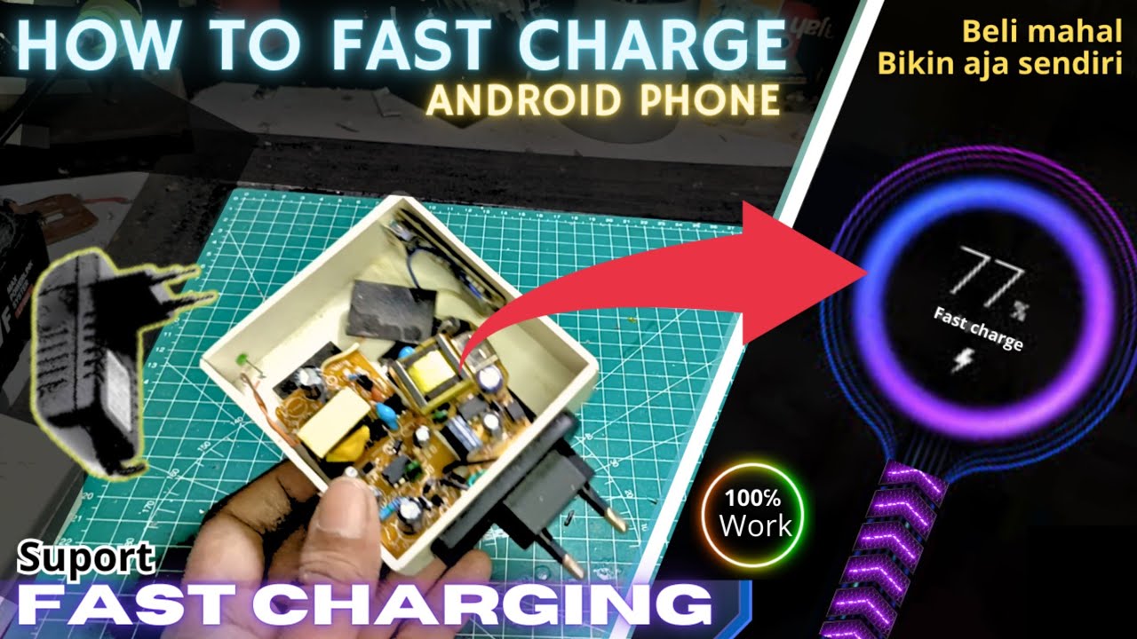 CARA MEMBUAT CAS CEPAT UNTUK PONSEL ANDROID | FAST CHARGING - YouTube