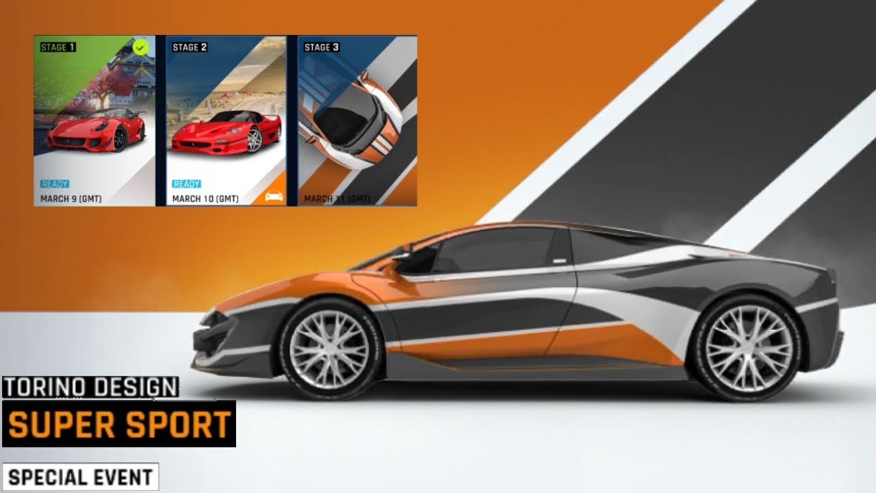 Asphalt 9 'Torino Design Super Sport (Special Event)' Stage 1 and Stage ...