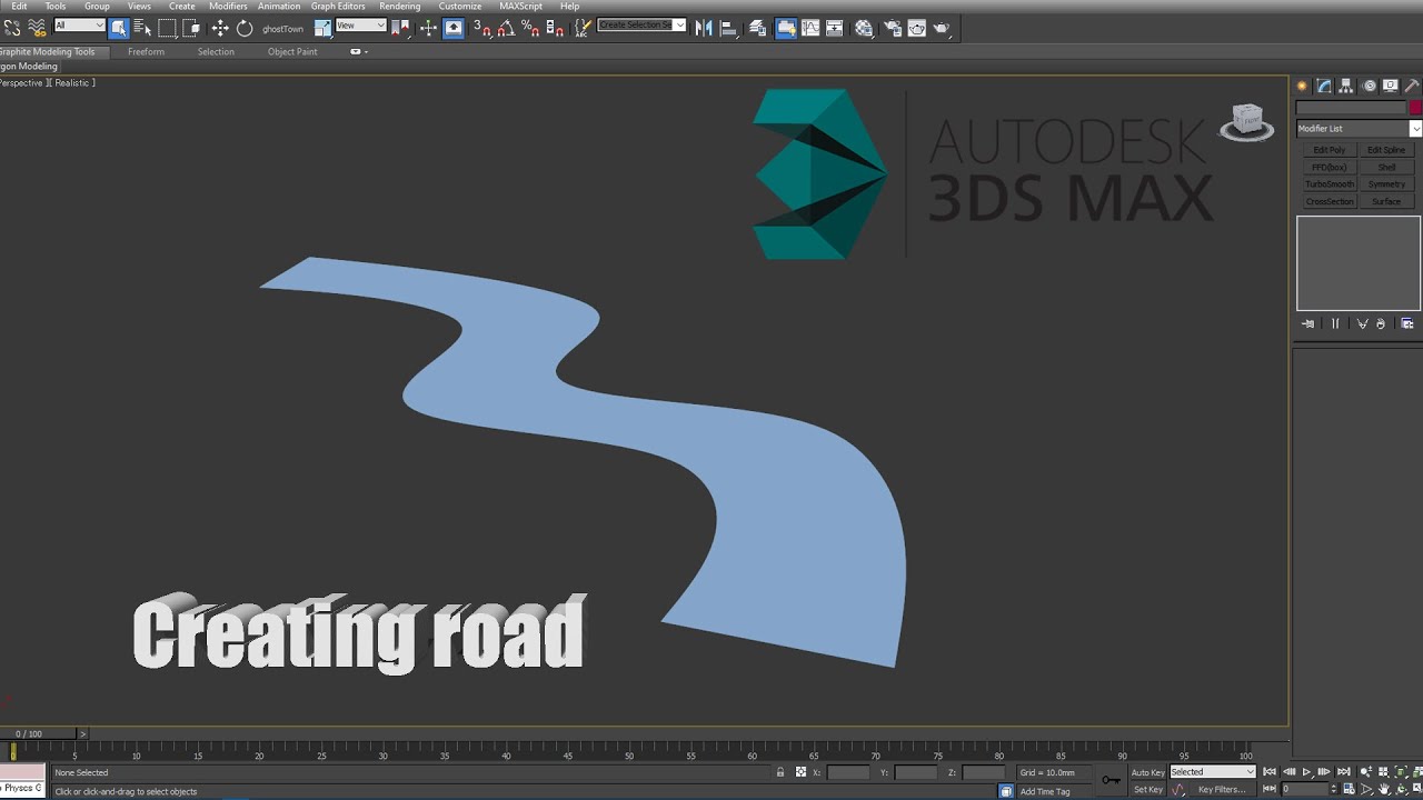 3ds Max | Creating Road | Quick and Easy Step - YouTube