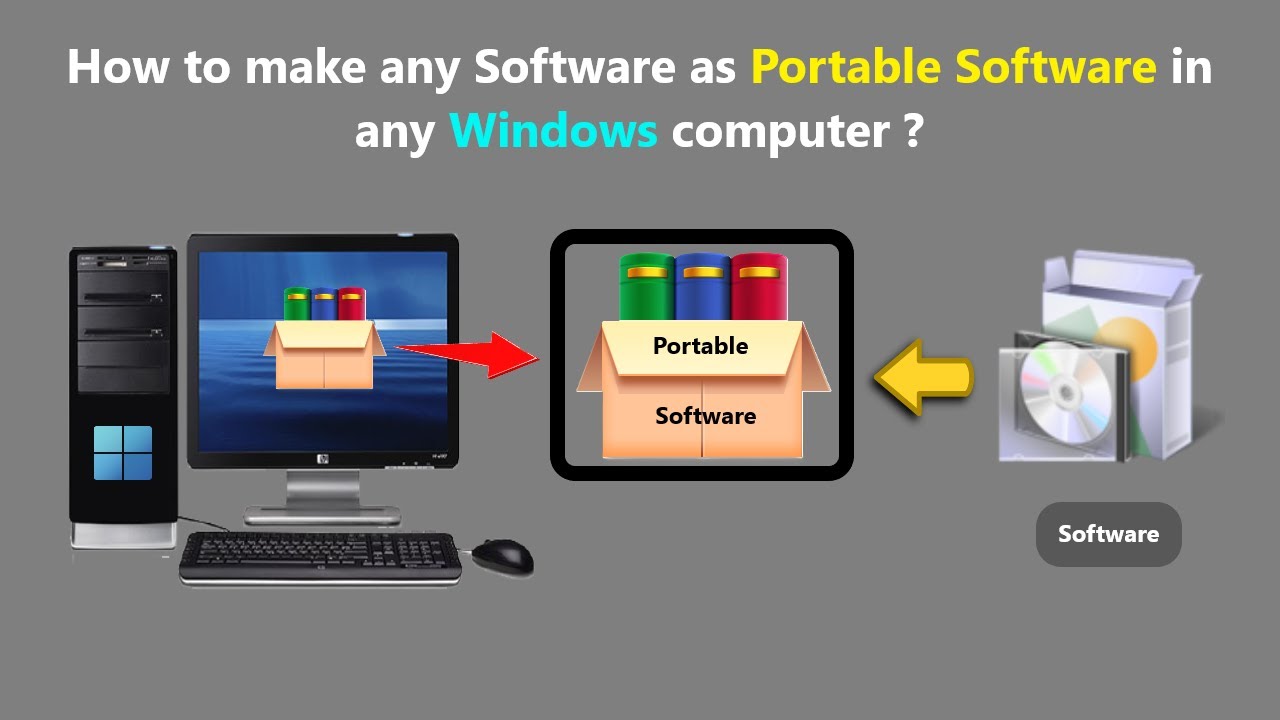 How to make any Software as Portable Software in any Windows computer ...