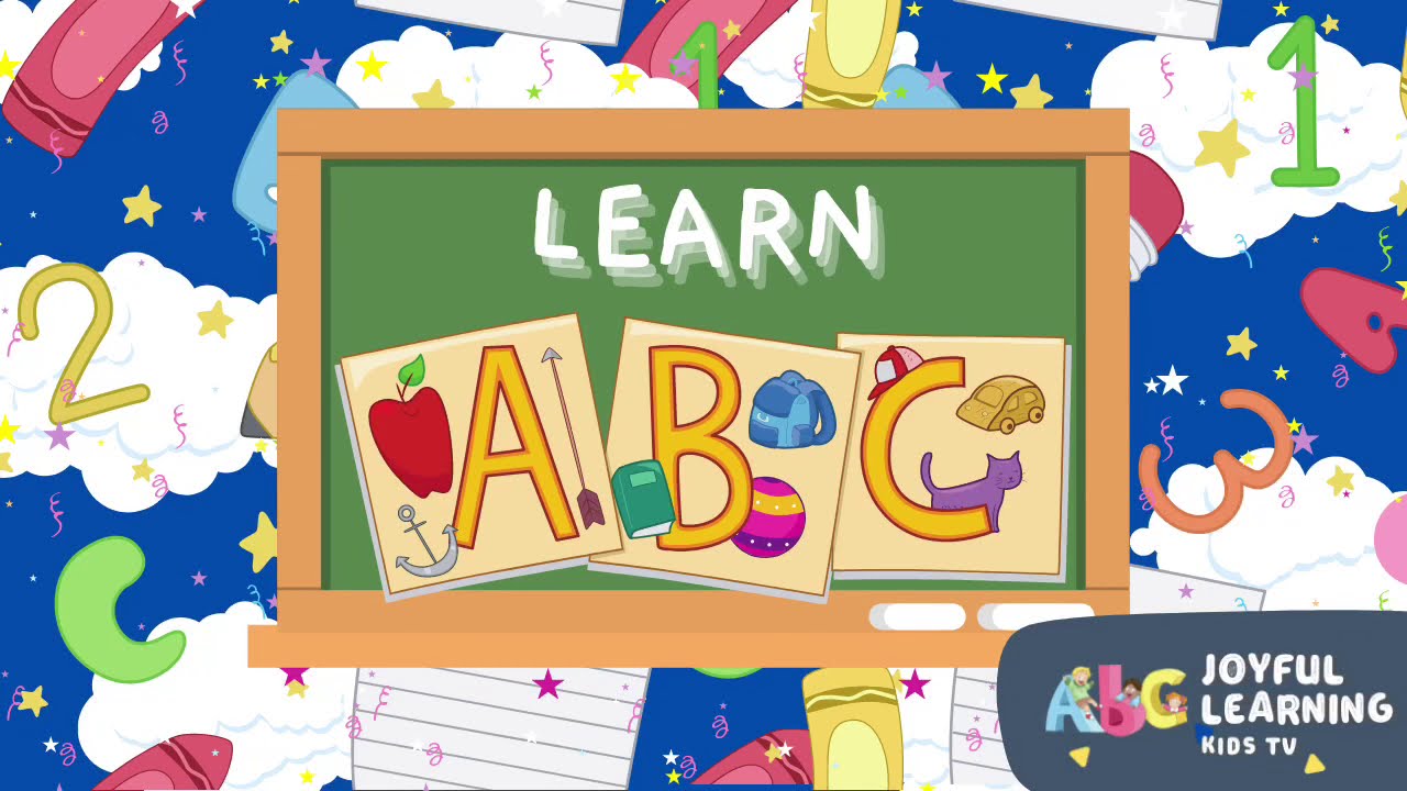 Learn the Alphabet (ABC Song) with Cute Letters! | Joyful Learning Kids ...