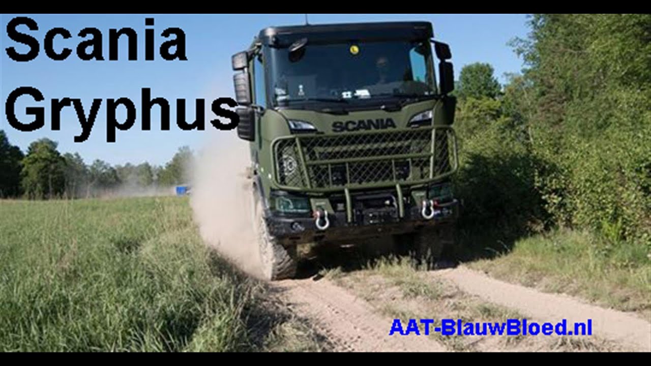 Scania Gryphus legertruck voor defensie - YouTube