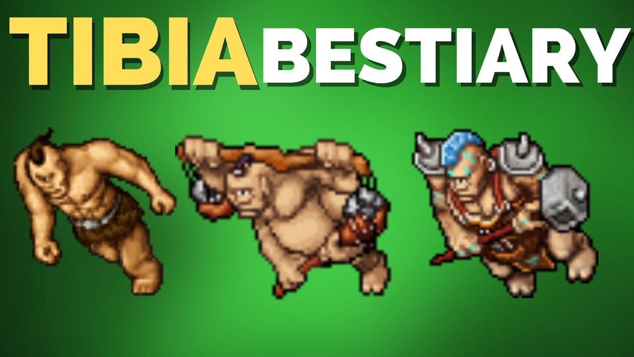 TIBIA BESTIARY Cyclops, Cyclops Drone, Cyclops Smith - YouTube