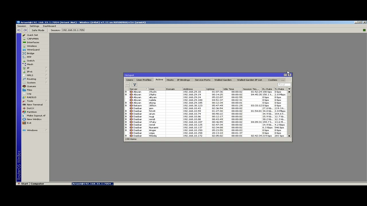 Winbox Mikrotik Di Android Untuk Monitoring Hotspot Dengan Winlator ...