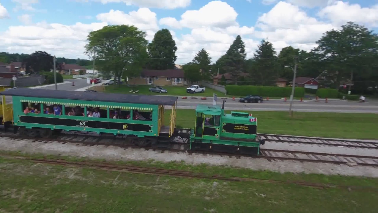 Port Stanley Terminal Rail, St Thomas ON [drone] (2017-Jul-15) - YouTube