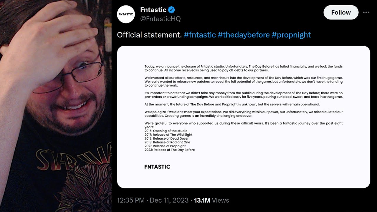 The Day Before Developer FNTASTIC Shuts Down 4 Days After Release! WOAH ...