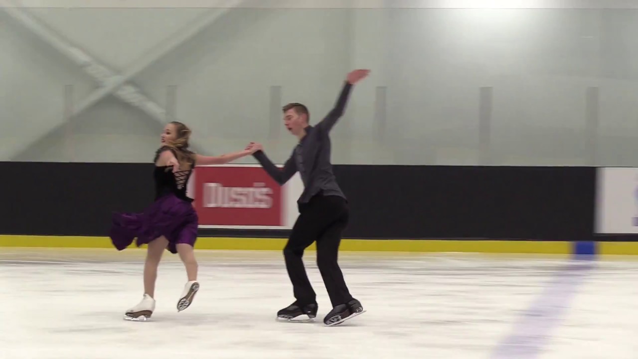 Amelia & Malcolm Kowan : Junior Free Dance 2019 AB Sectionals - YouTube