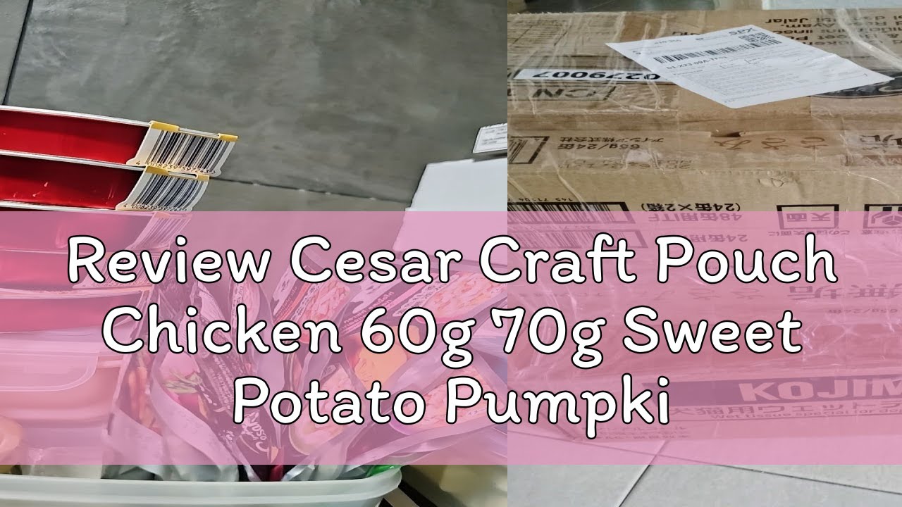Review Cesar Craft Pouch Chicken 60g 70g Sweet Potato Pumpkin Carrots ...