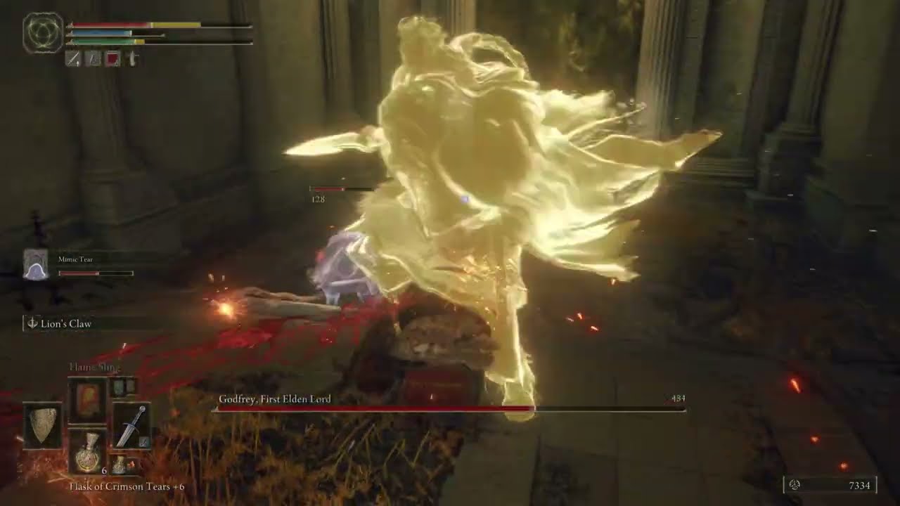 ELDEN RING - Defeating Spirit of Godfrey, First Elden Lord - YouTube