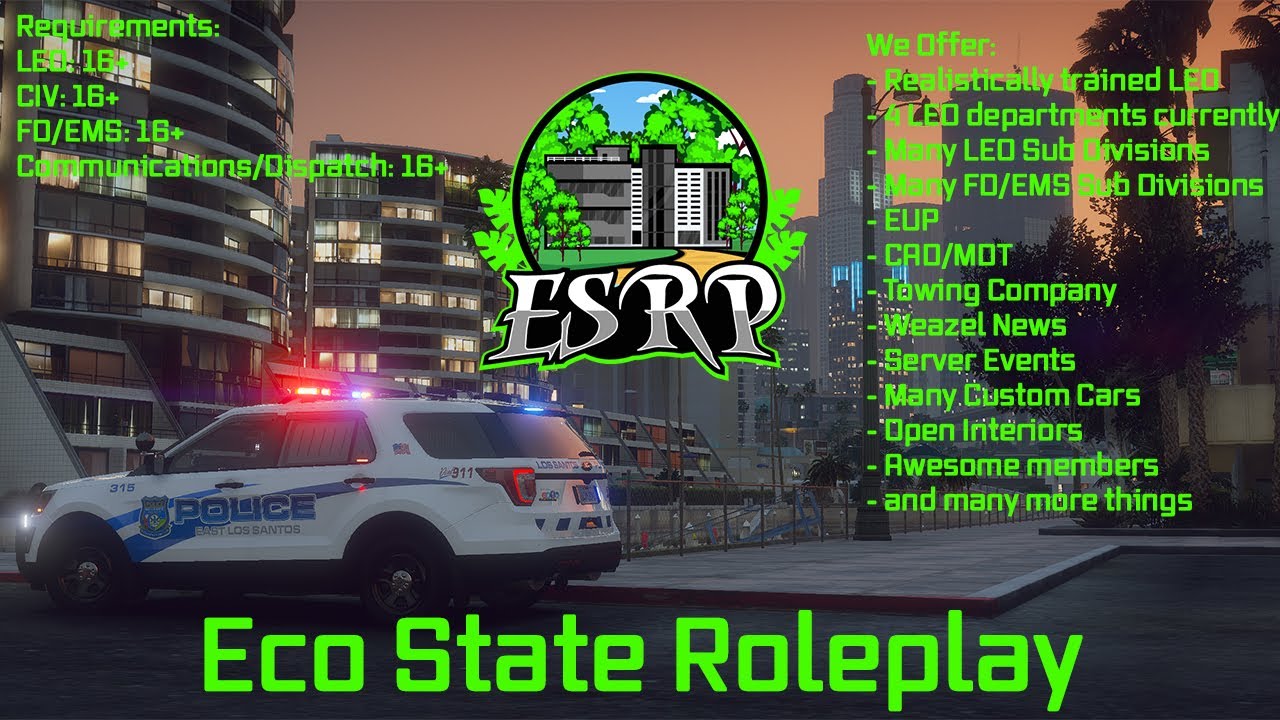 Eco State Roleplay Promotional Video (FiveM) - YouTube