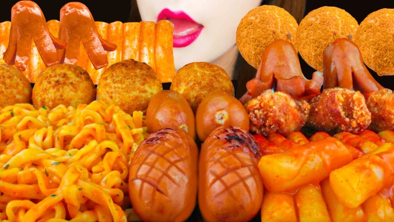 【ASMR】POPULAR KOREAN FOODS💖 MUKBANG 먹방 食べる音 EATING SOUNDS NO TALKING ...