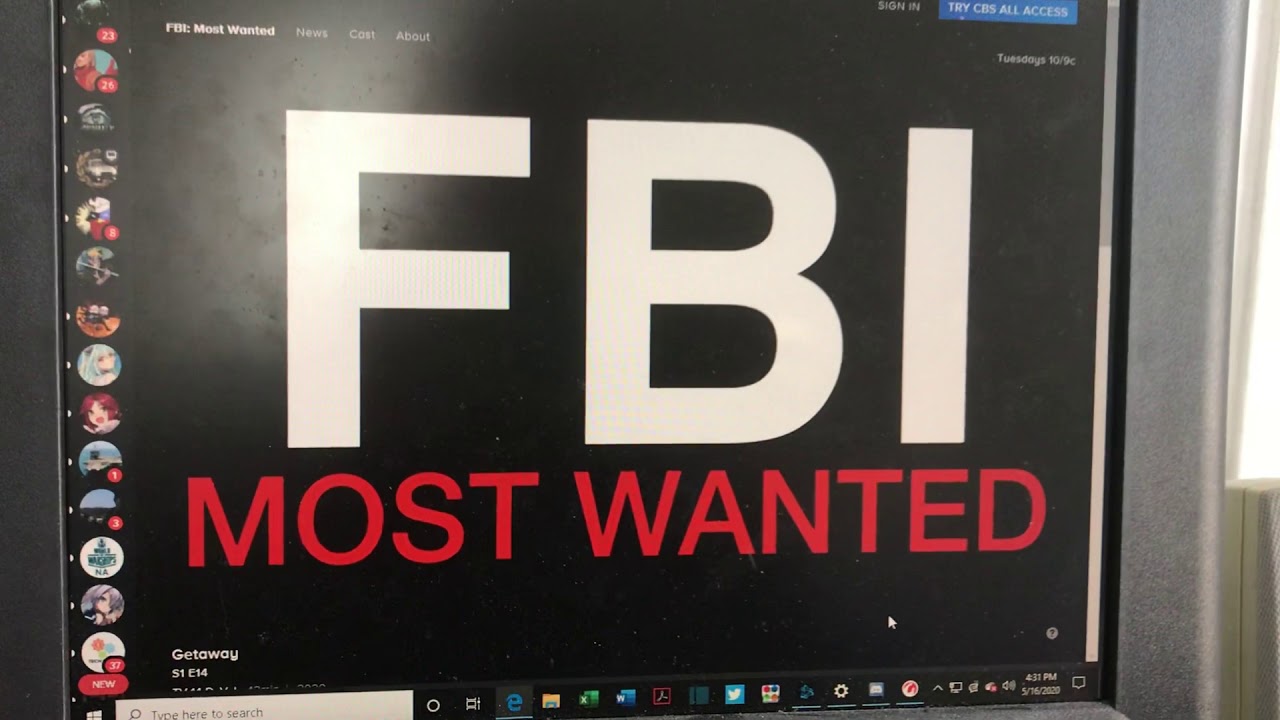 FBI Most Wanted TV Show from CBS intro credits - YouTube