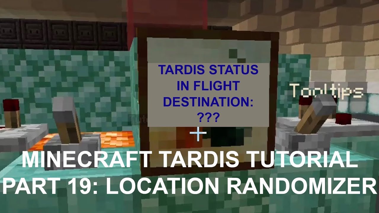 Minecraft 1.19 TARDIS Tutorial Part 19: Location Randomizer - YouTube