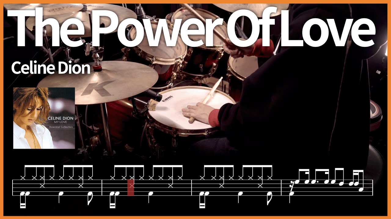 288.Celine Dion(셀린디온) - The Power Of Love 드럼커버 【★★★☆☆】 drums tutorial ...