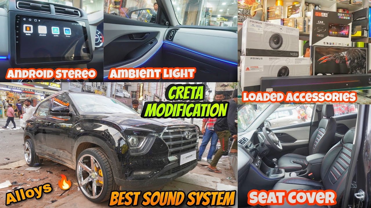 Best Modified Creta Fully Loaded 💥 Best Audio System 💥 Android, Seat ...
