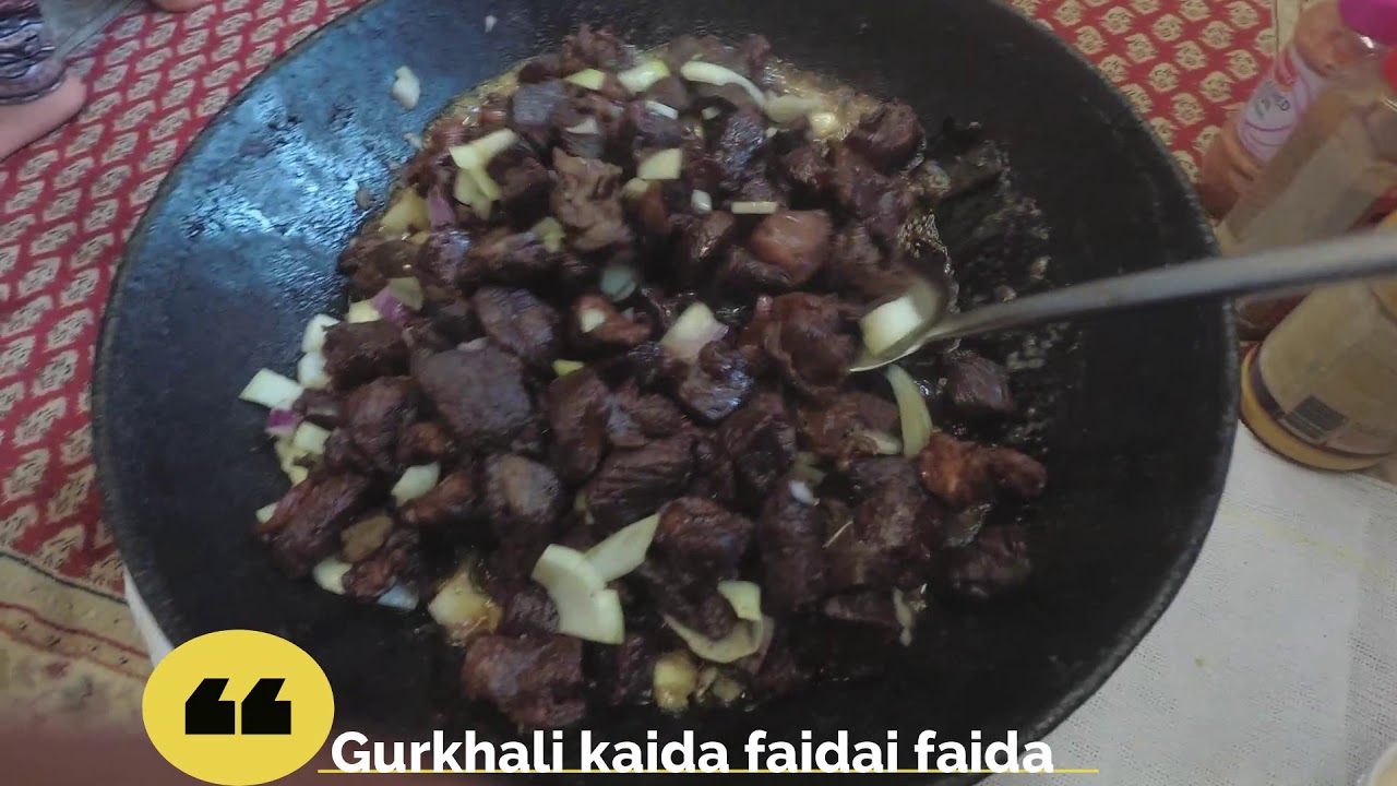 Dry Fried Lamb Gurkhas Style (Home cooking) simply best way#homecooking ...