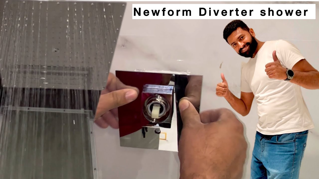 How to install a Wall Shower Diverter || Newform Shower Faucet Installation - YouTube