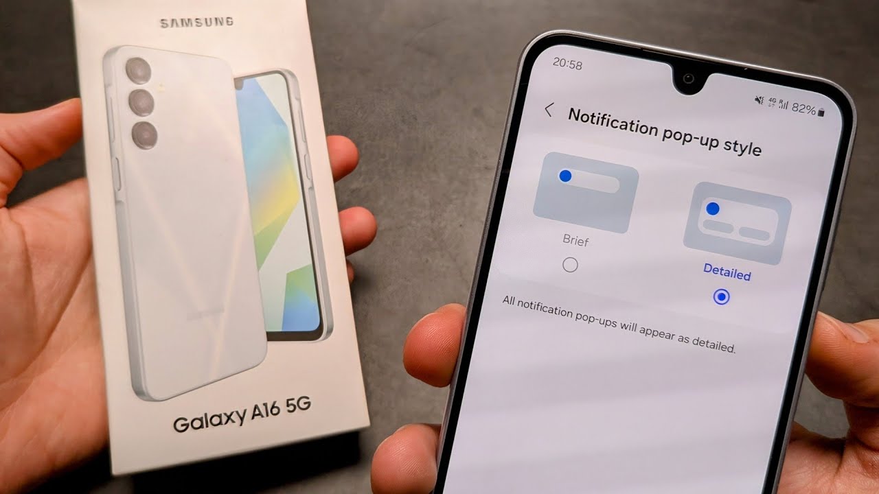Samsung Galaxy A16 5G - Show /Hide Full Notification Content / Details ...