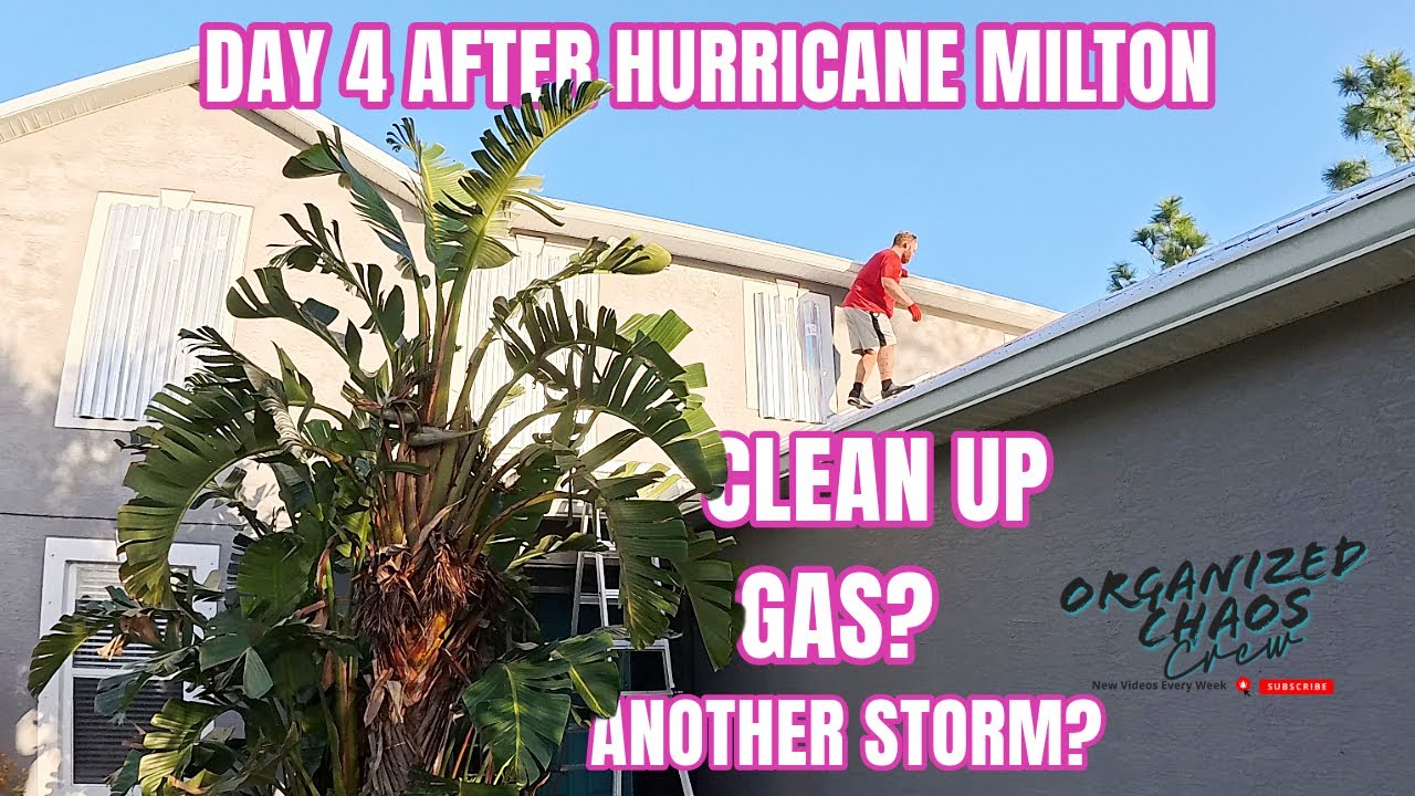 Day 4 After Hurricane Milton | Clean up begins, No Gas, Invest 94L ...