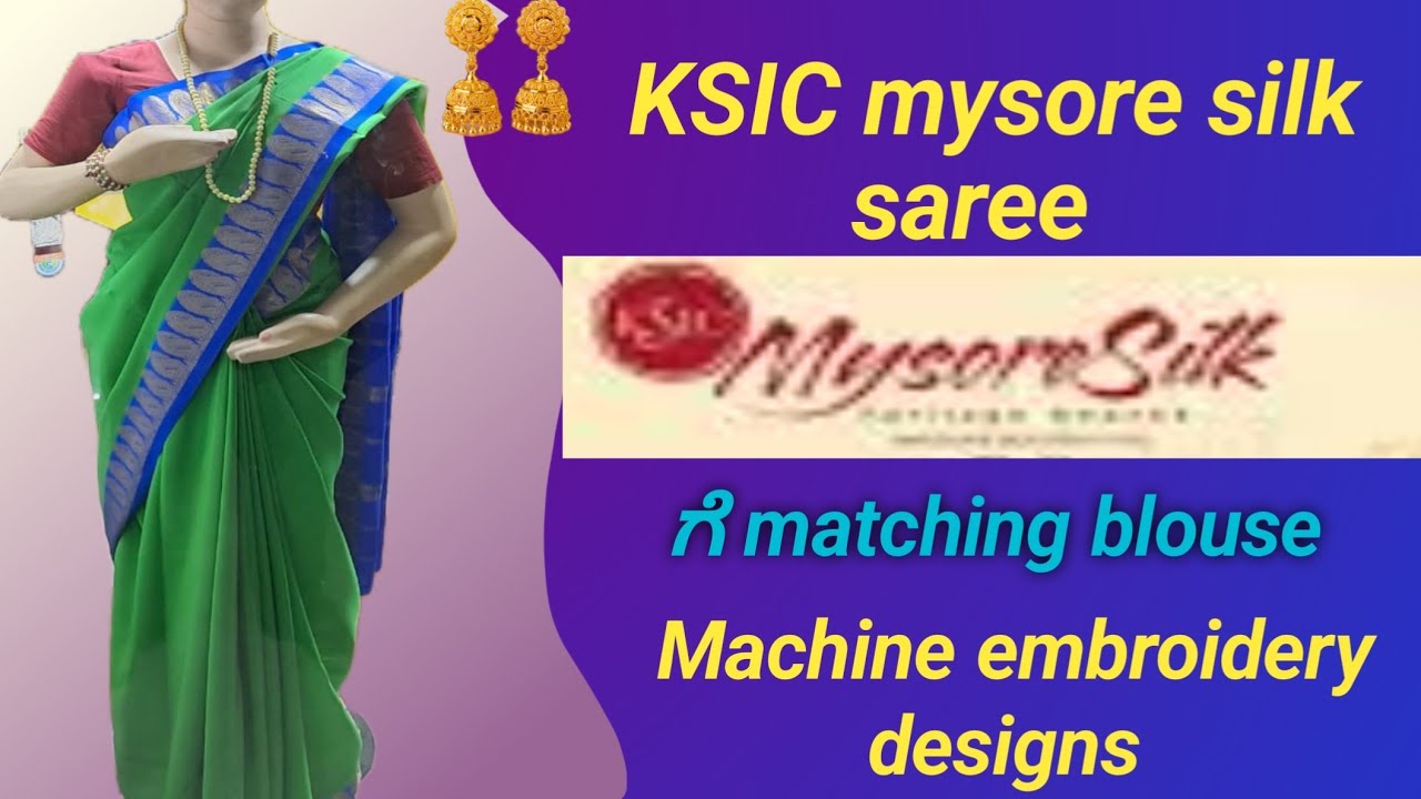 ksic mysore silk saree blouse design ideas | ksic mysore silk sarees ...