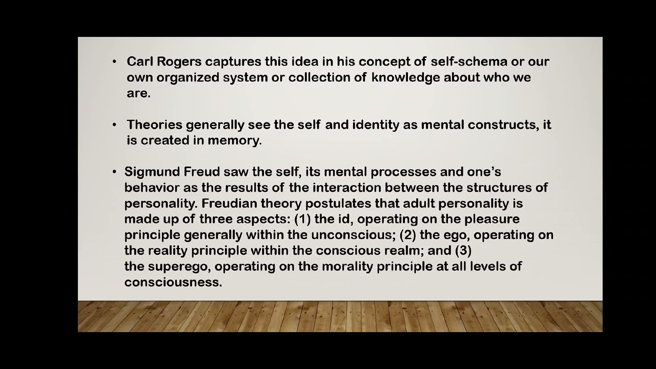UNDERSTANDING THE SELF - The Self as Cognitive Construct. - YouTube