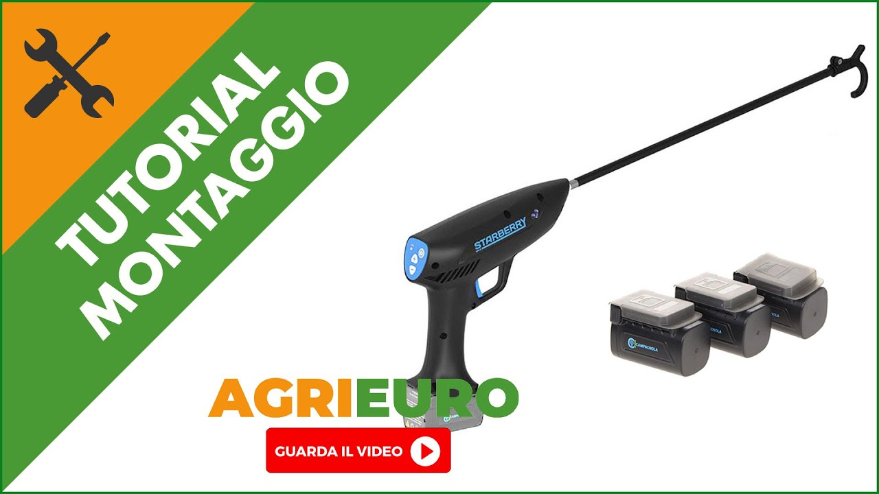 Scuotitore per mirtilli Campagnola Starberry MD2: montaggio - YouTube