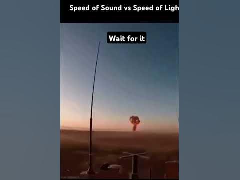 Speed of light vs speed of sound 💀 - YouTube