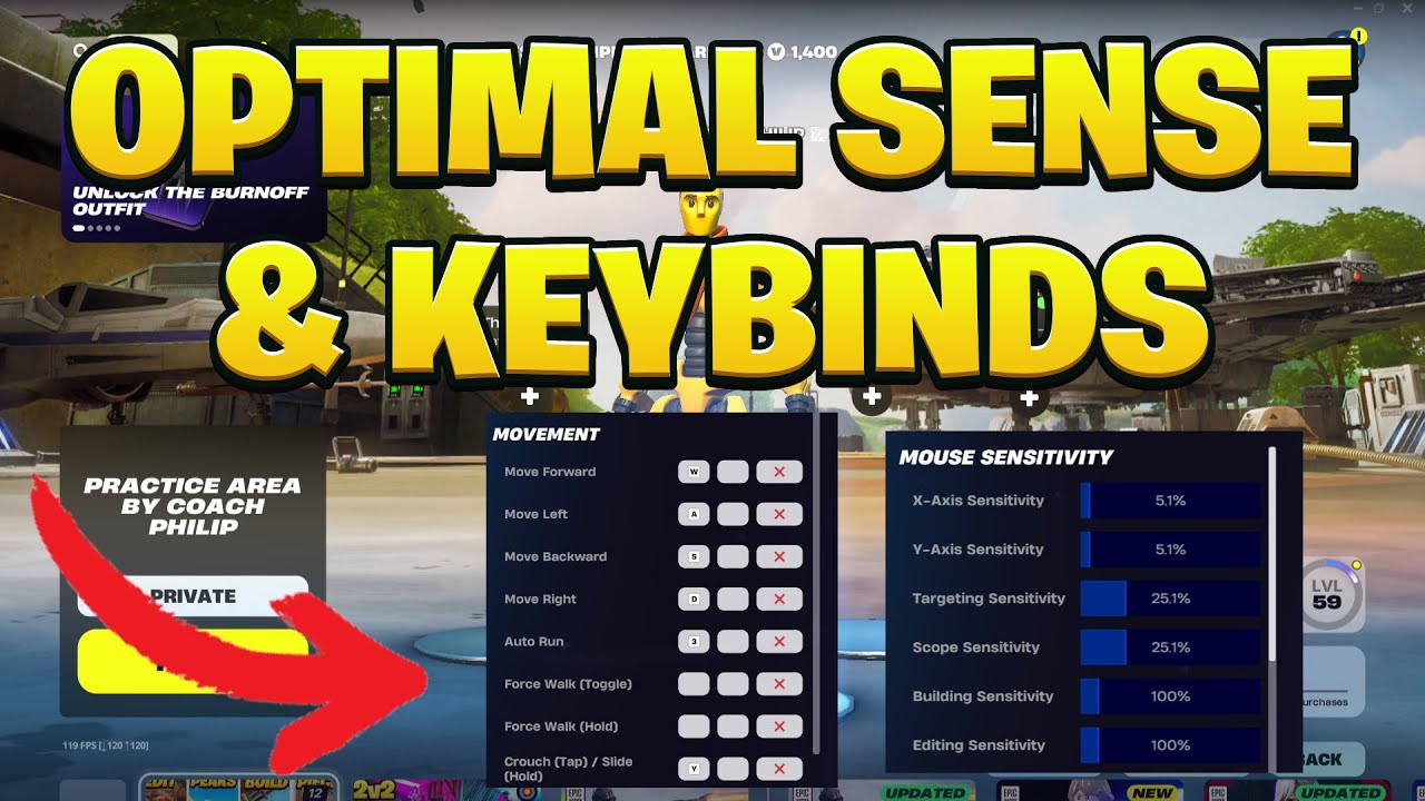 The BEST Settings for Fortnite Keybinds & Sensitivity - YouTube