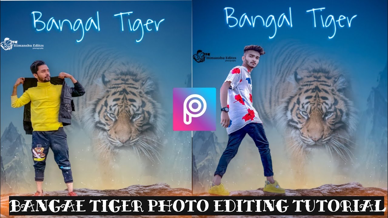 PicsArt Bangla Tiger | PicsArt Giant photo editing concept | Himanshu ...