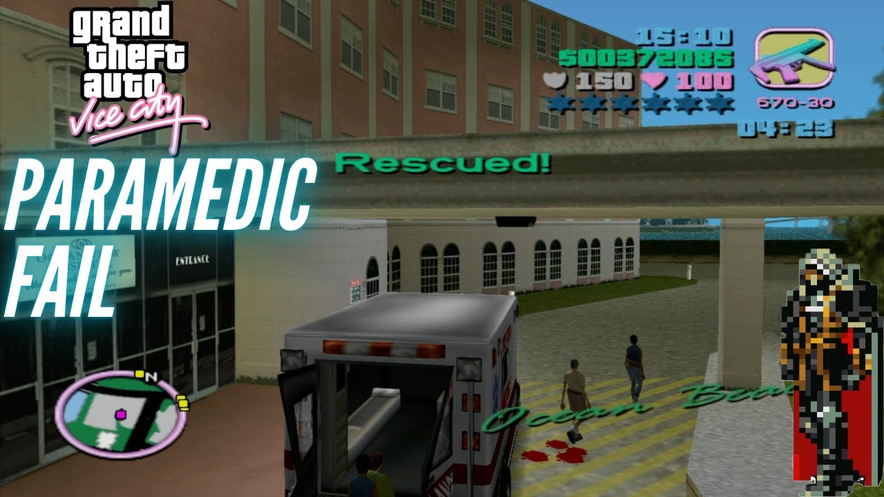 GTA: Vice City | Paramedic FAIL - YouTube