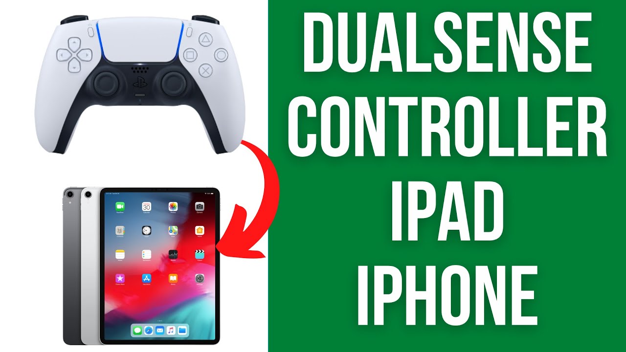 How to pair PS5 DualSense Bluetooth controller to iPad iPhone on iOS ...