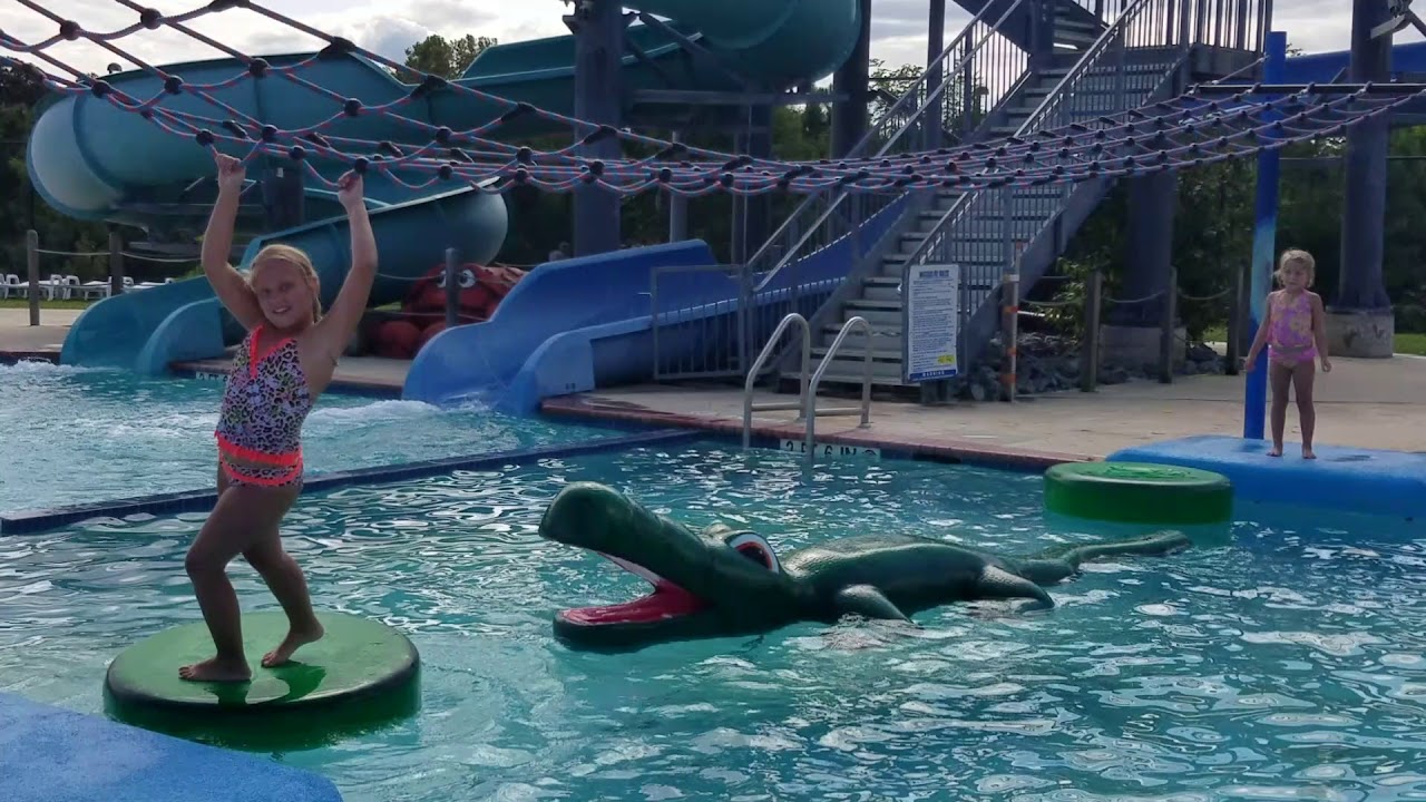 Cove point pool obstacle course 2 - YouTube