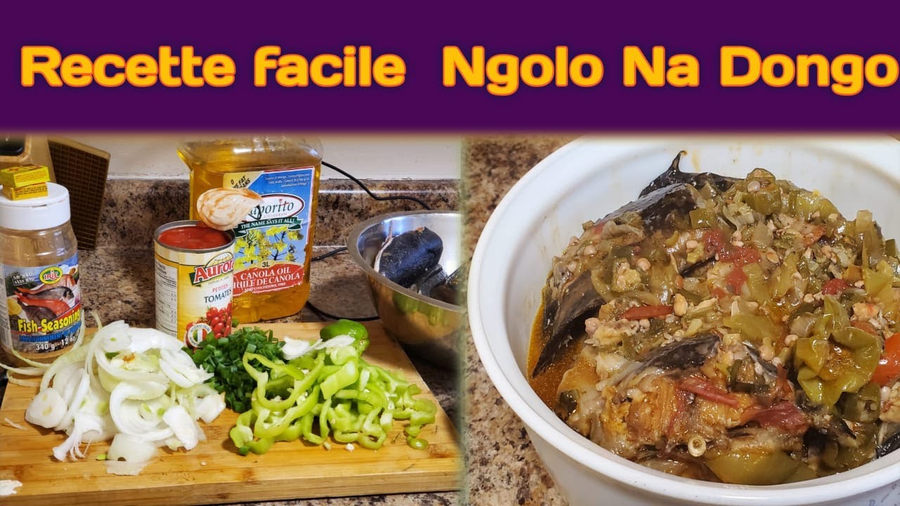 Recette facile Ngolo Na Dongo (Ngombo) | How to make catfish and Ngombo ...
