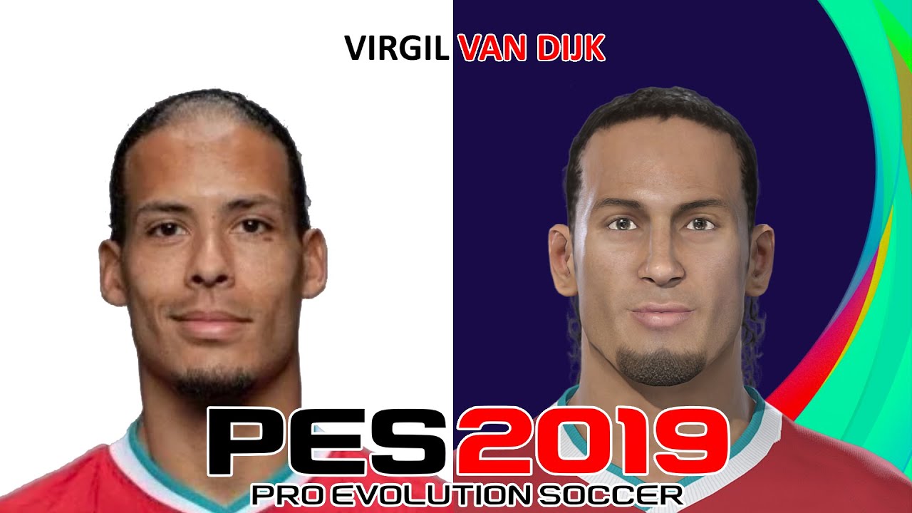VIRGIL VAN DIJK | PES 2019/2020/2021 | FACE BUILD & STATS - YouTube