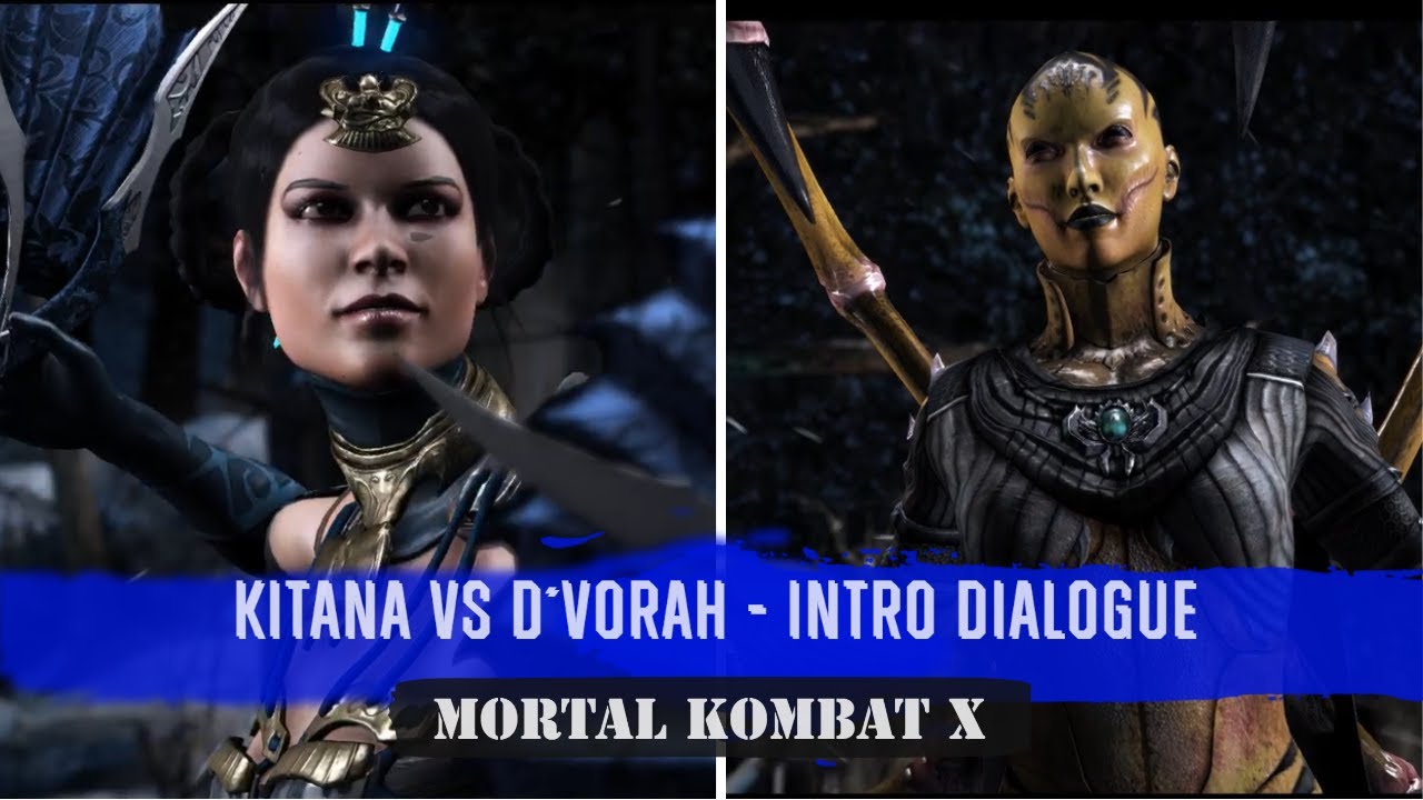 Kitana vs Dvorah. Mortal Kombat X Intro Dialogue (Widescreen) - YouTube