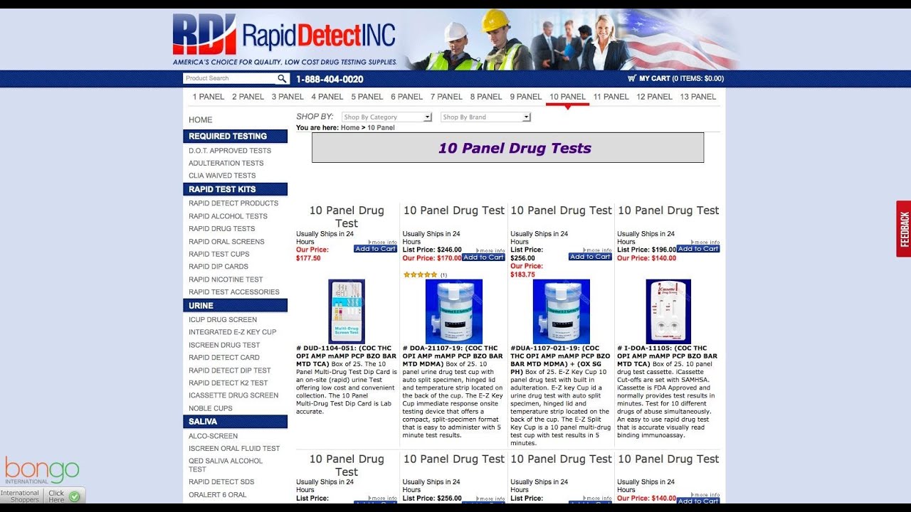 Rapid Detect Inc's 10 Panel Drug Test - YouTube