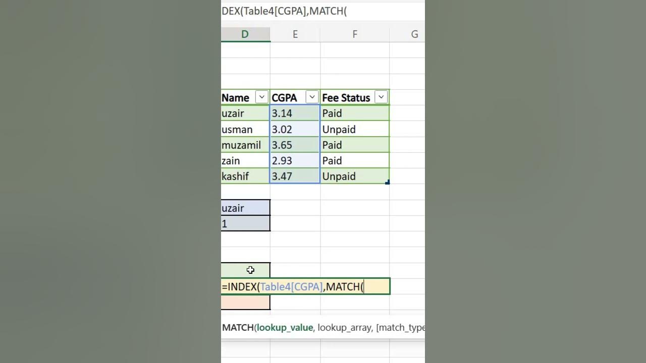 Index and Match Function in Excel Part II - YouTube