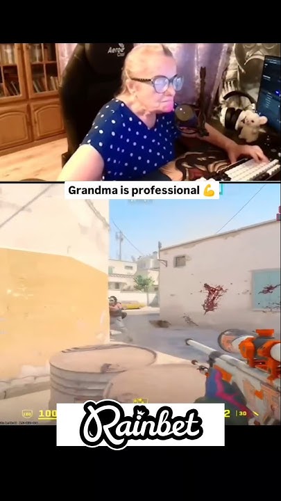 Grandma is professional 💪 #csgo #cs2overpass #counterstrike2 #twitch #cs2 #gaming #granny # ...