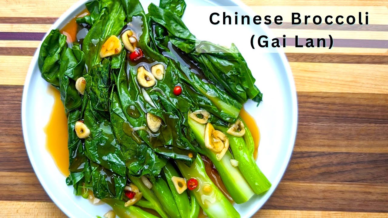 Chinese Broccoli Recipe (Gai Lan) | Quick and Easy Side Dish - YouTube