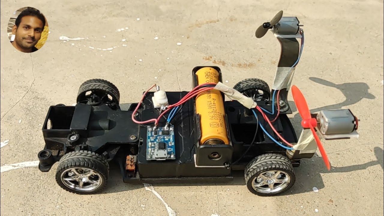 How to make remote control toy car modified // Diy robotic powerfull ...