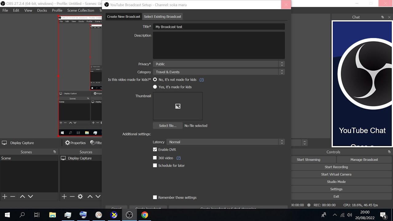 My Broadcast test nov - YouTube