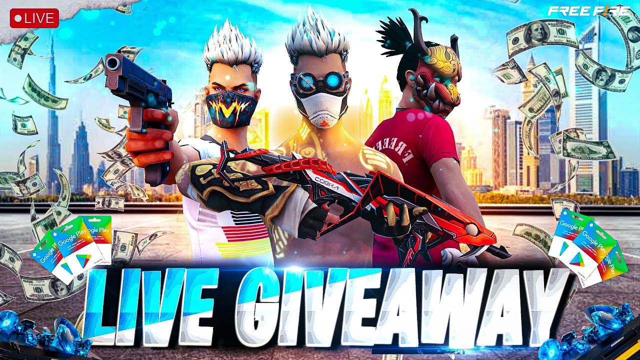 Free Fire Giveaway Live Stream l Free Fire Custom Live l Ff Live ...