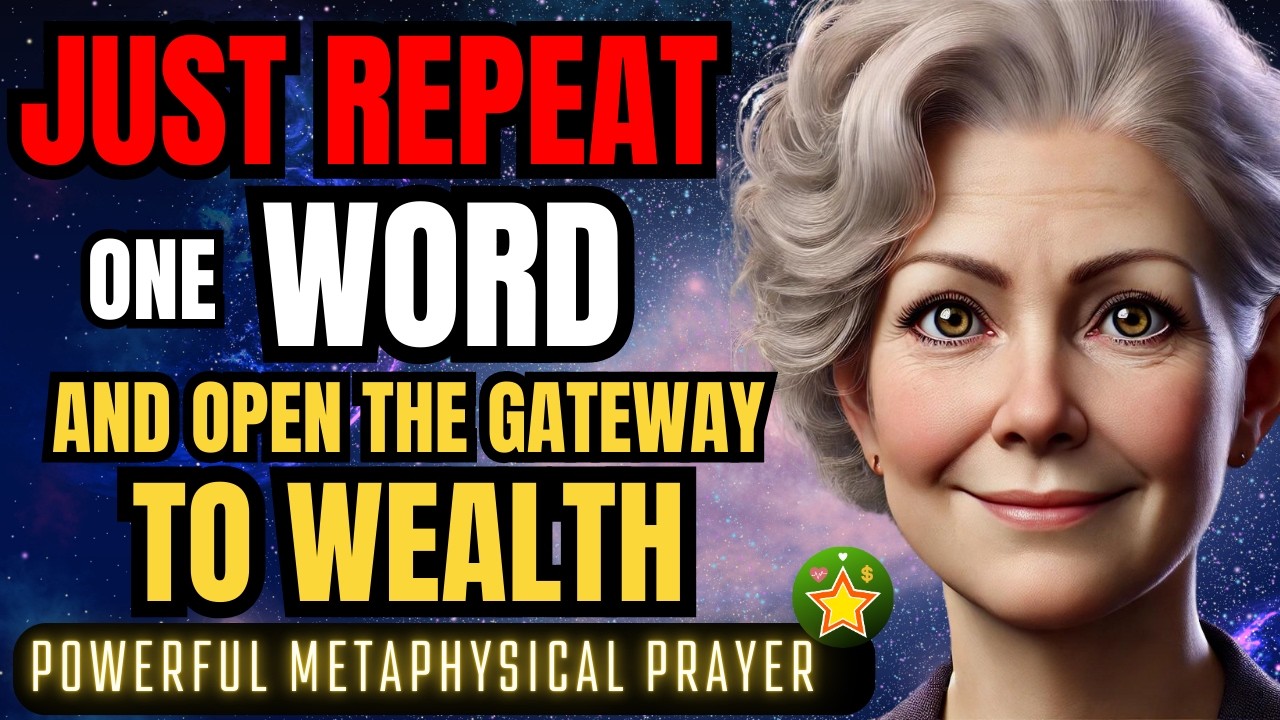 REPEAT THIS WORD NONSTOP AND OPEN THE GATEWAY TO WEALTH | Metaphysical ...