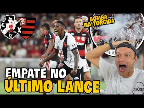 VASCO EMPATA O CLÁSSICO NO ÚLTIMO LANCE DO JOGO FESTA SURREAL E BOMB4 NO MEIO DA TORCIDA!