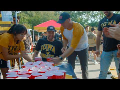 Josh Turek tailgates at Cy-Hawks game