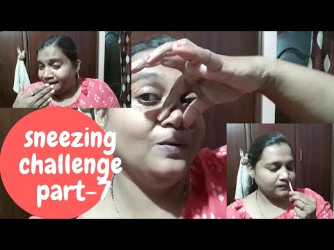 SNEEZING CHALLENGE PART-7😱//NOSE BLOWING CHALLENGE 🤧 (most requested ...