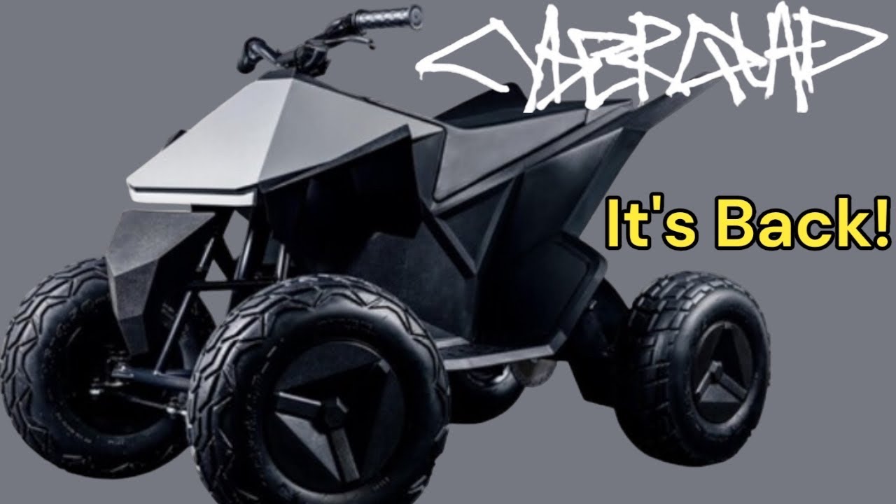 $1,900 Kids Tesla cyber quad is back! Is It Worth The Price? CyberQuad ...