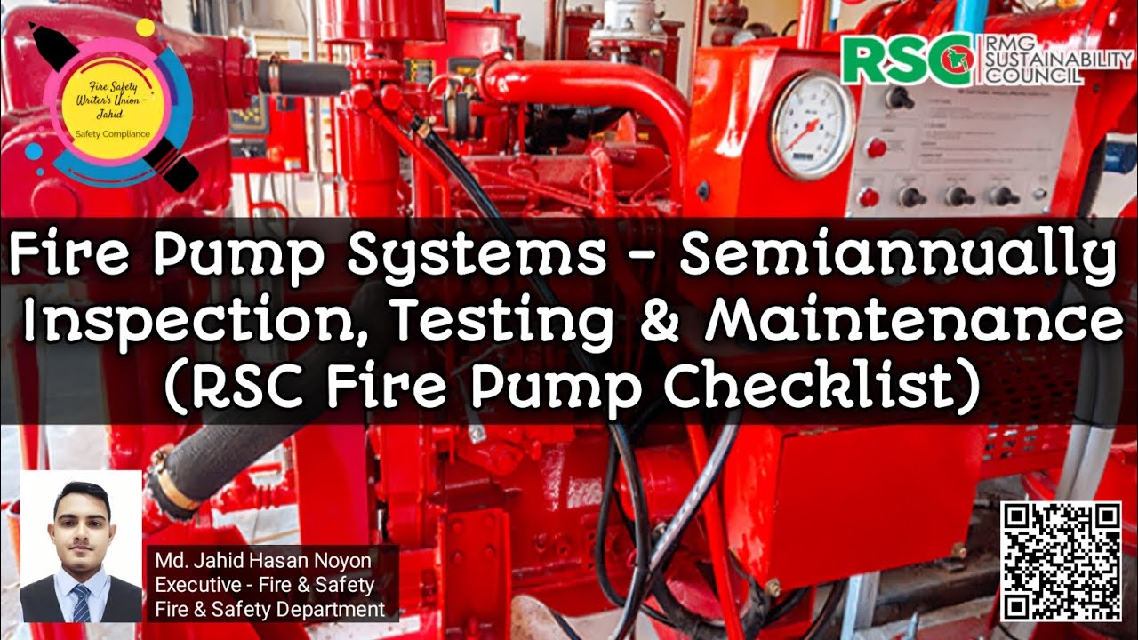 RSC Fire Pump Checklist - Semiannually(বাংলায়) - YouTube