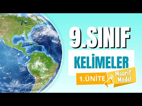 9. Sınıf İngilizce 1. Ünite Kelimeler | School Life | Maarif Model