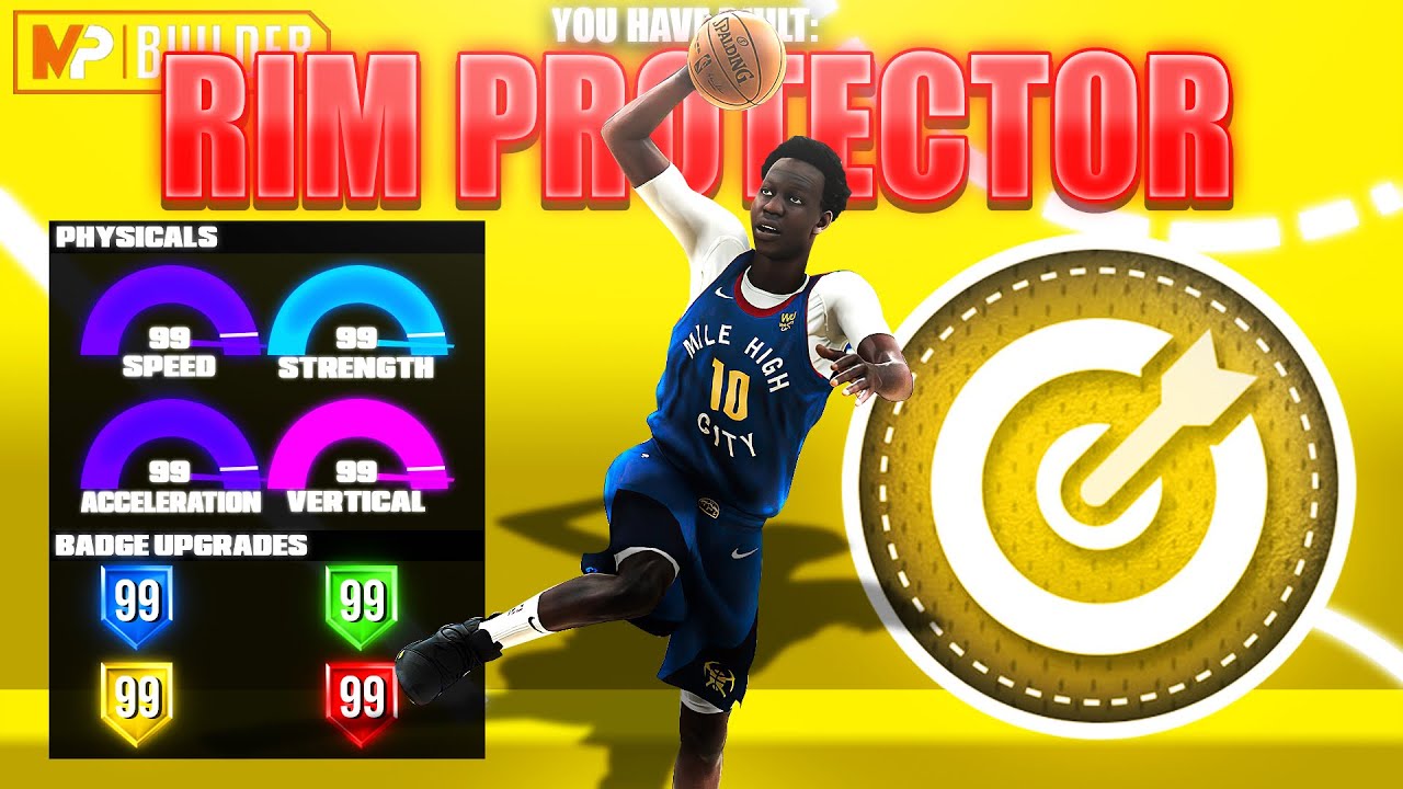 BEST RIM PROTECTOR BUILD ON NBA 2K21! RARE BUILD SERIES VOL. 12 - YouTube